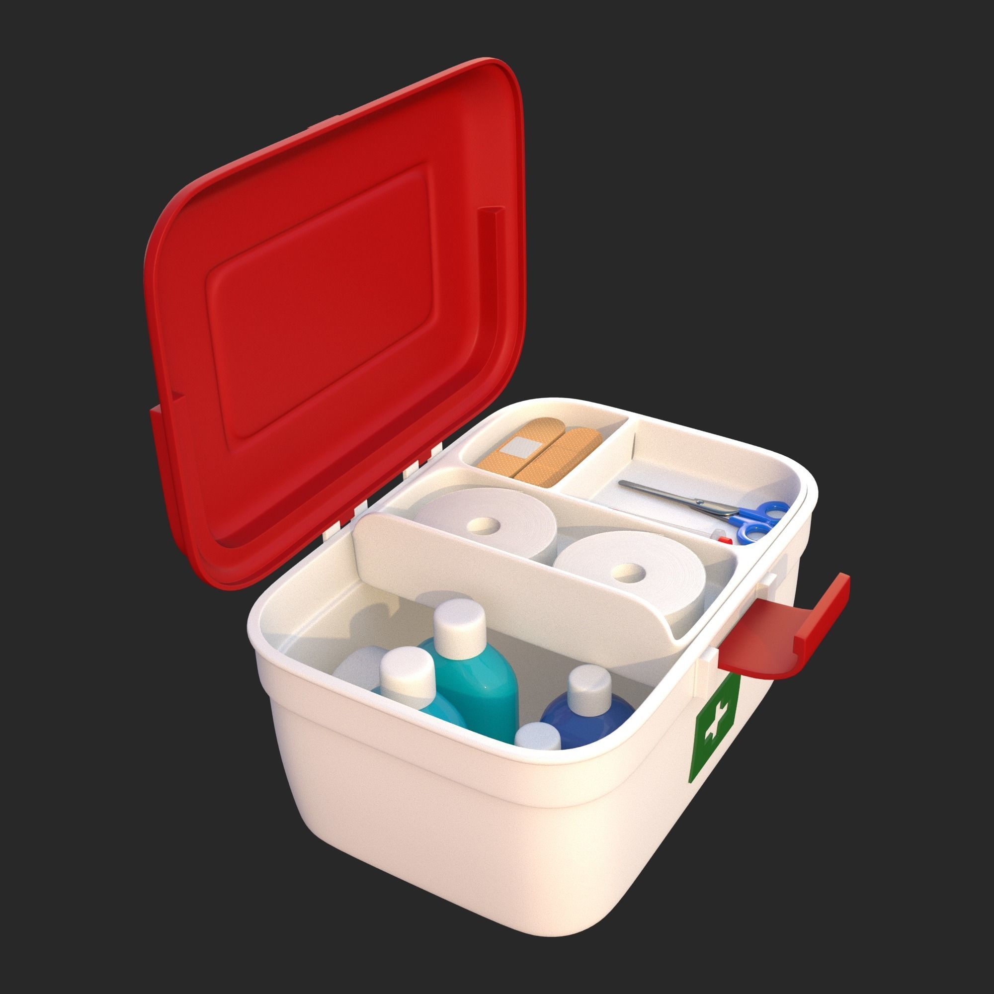 3D model First Aid Box VR / AR / low-poly | CGTrader