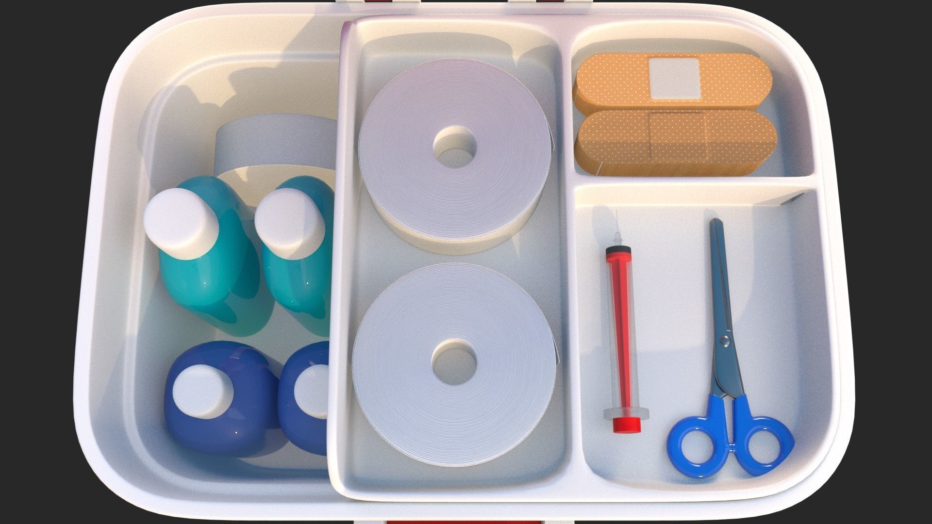 3D model First Aid Box VR / AR / low-poly | CGTrader