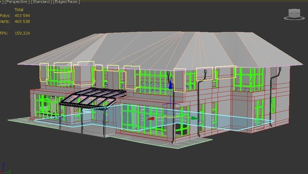 House exterior without textures free 3D model | CGTrader