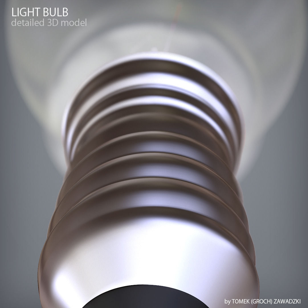 Detailed Light Bulb 3D model | CGTrader