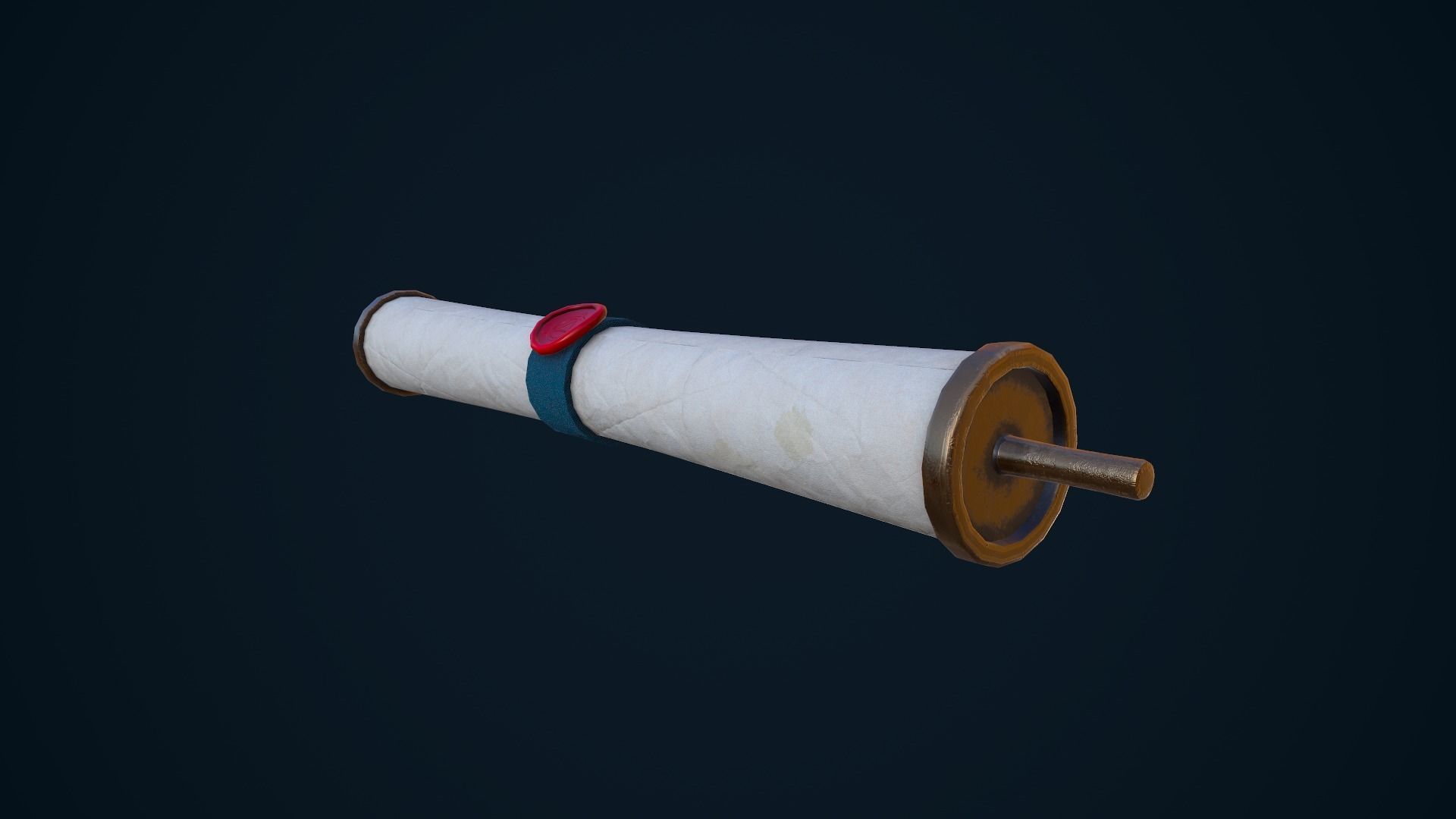3D model Scroll VR / AR / low-poly | CGTrader