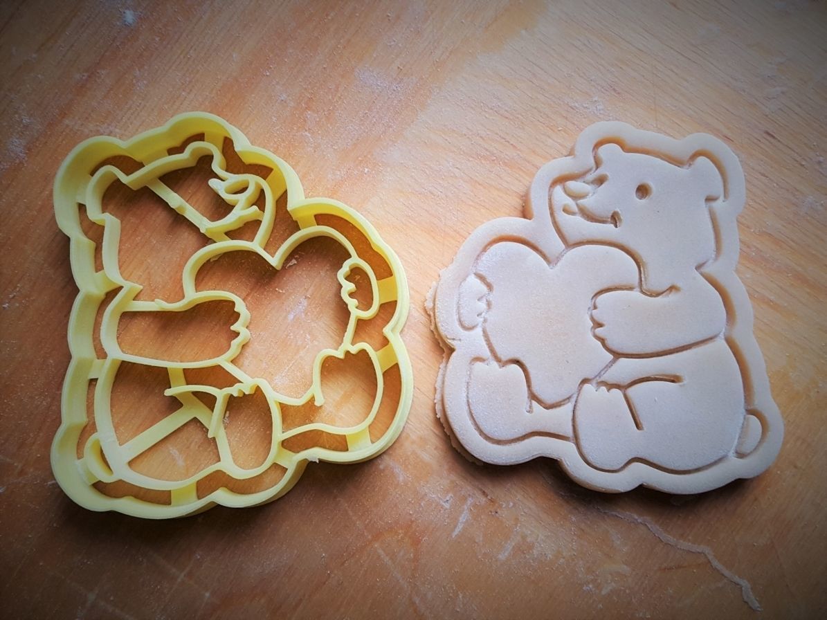 3D print model Teddy bear cookie cutter v3 | CGTrader
