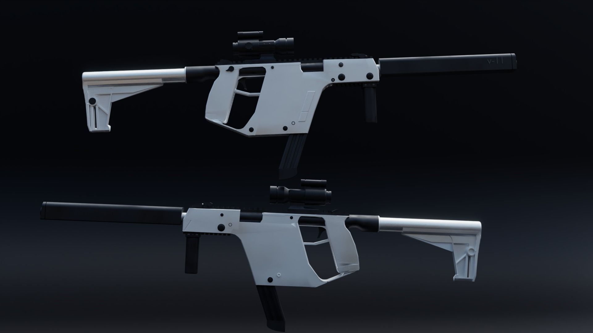 3D model VECTOR Submachine Gun VR / AR / low-poly | CGTrader