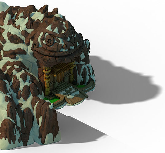 White camel mountain - giant frog house 3D model | CGTrader