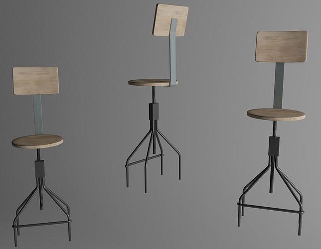 Bar Chair free 3D model | CGTrader