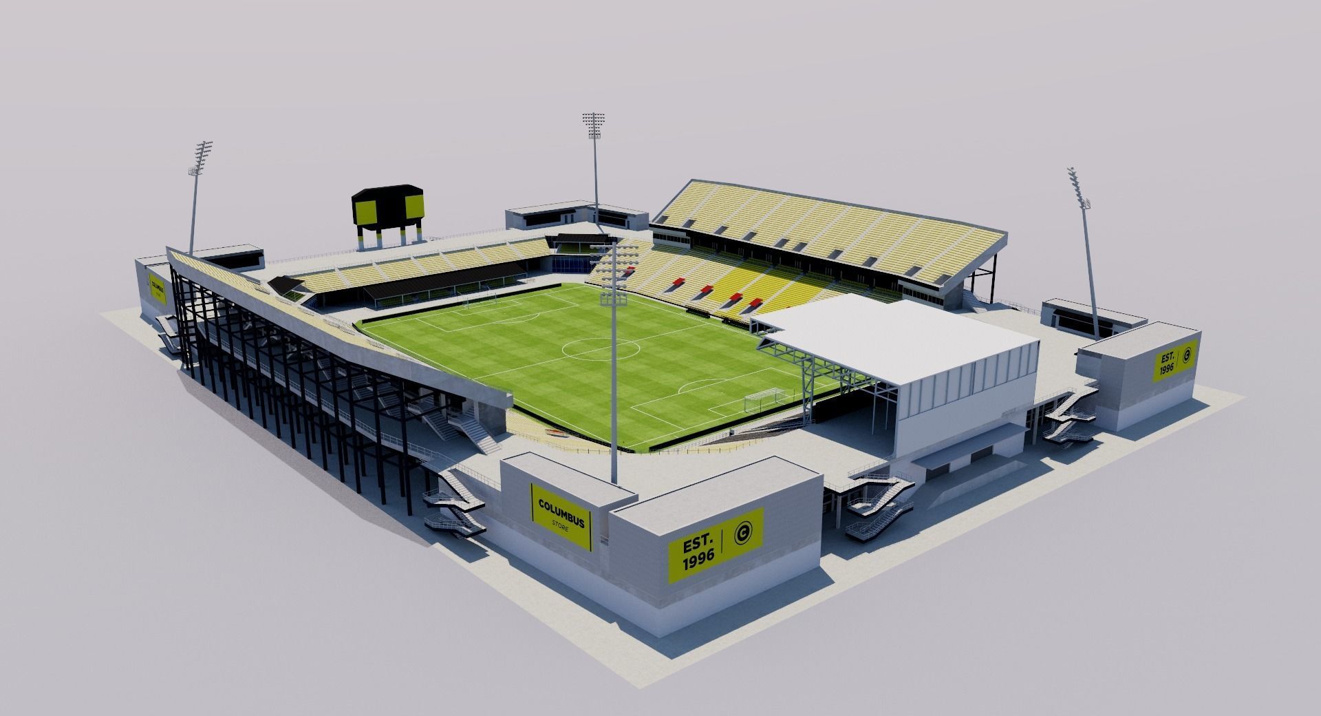 Mapfre Stadium - Columbus Crew - USA 3D model | CGTrader