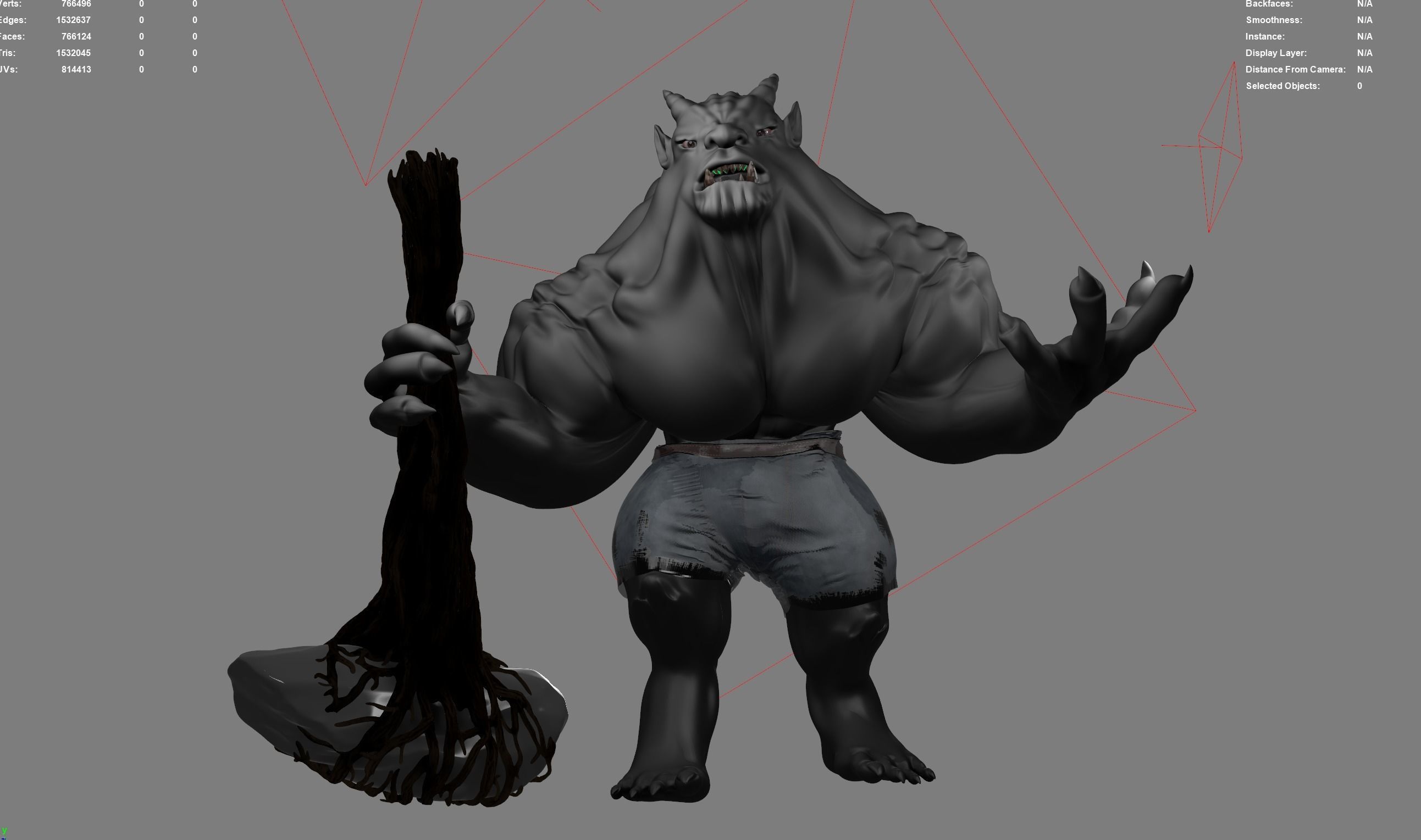 Muscular Orc 3D model rigged | CGTrader