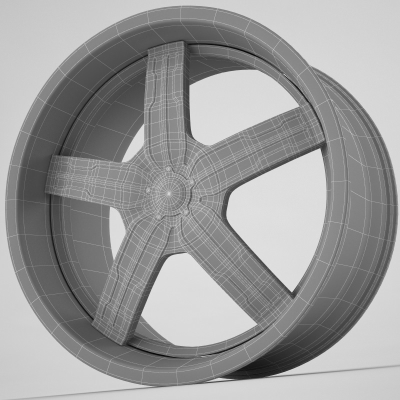 Black Ice Rims 3D model | CGTrader