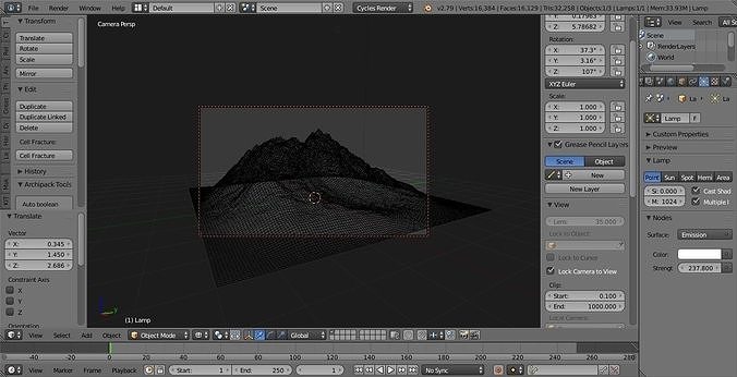 simple landscape free 3D model | CGTrader