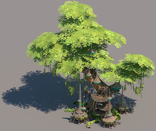 Wookie tree 3D model | CGTrader