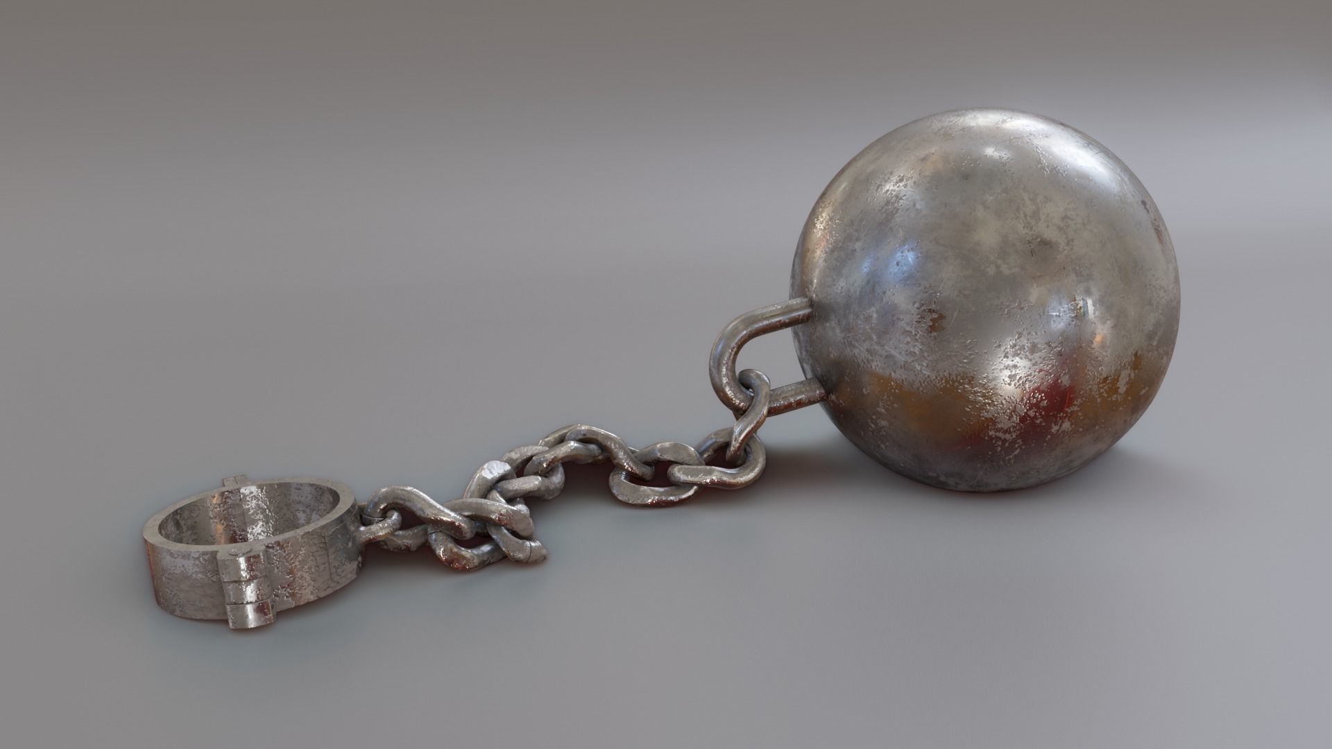 Ball and Chains 3D model OBJ 3DS FBX BLEND DAE