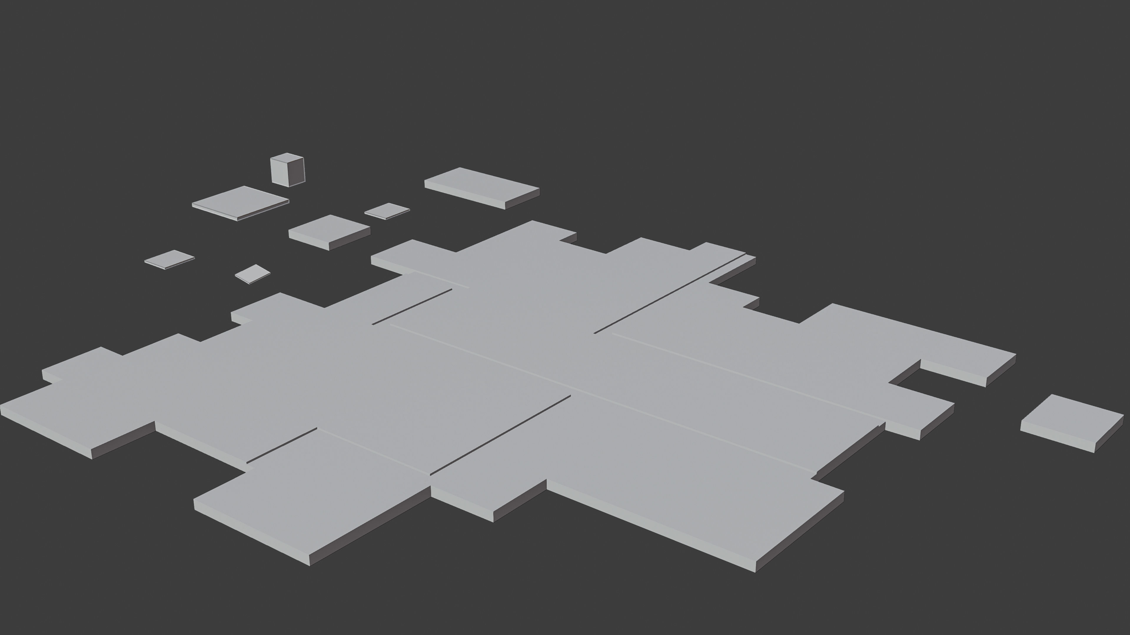 3D model Sci-Fi Platform in the void VR / AR / low-poly | CGTrader