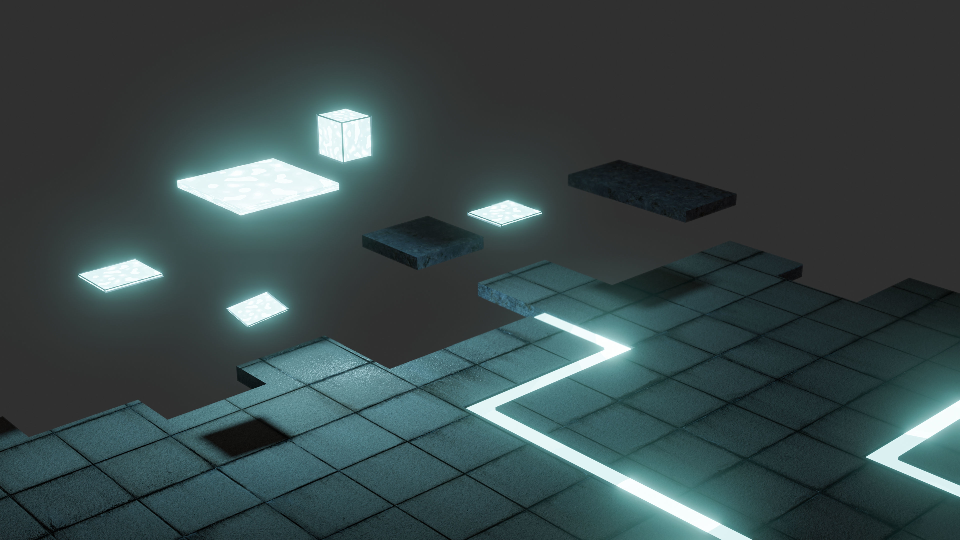 3D model Sci-Fi Platform in the void VR / AR / low-poly | CGTrader