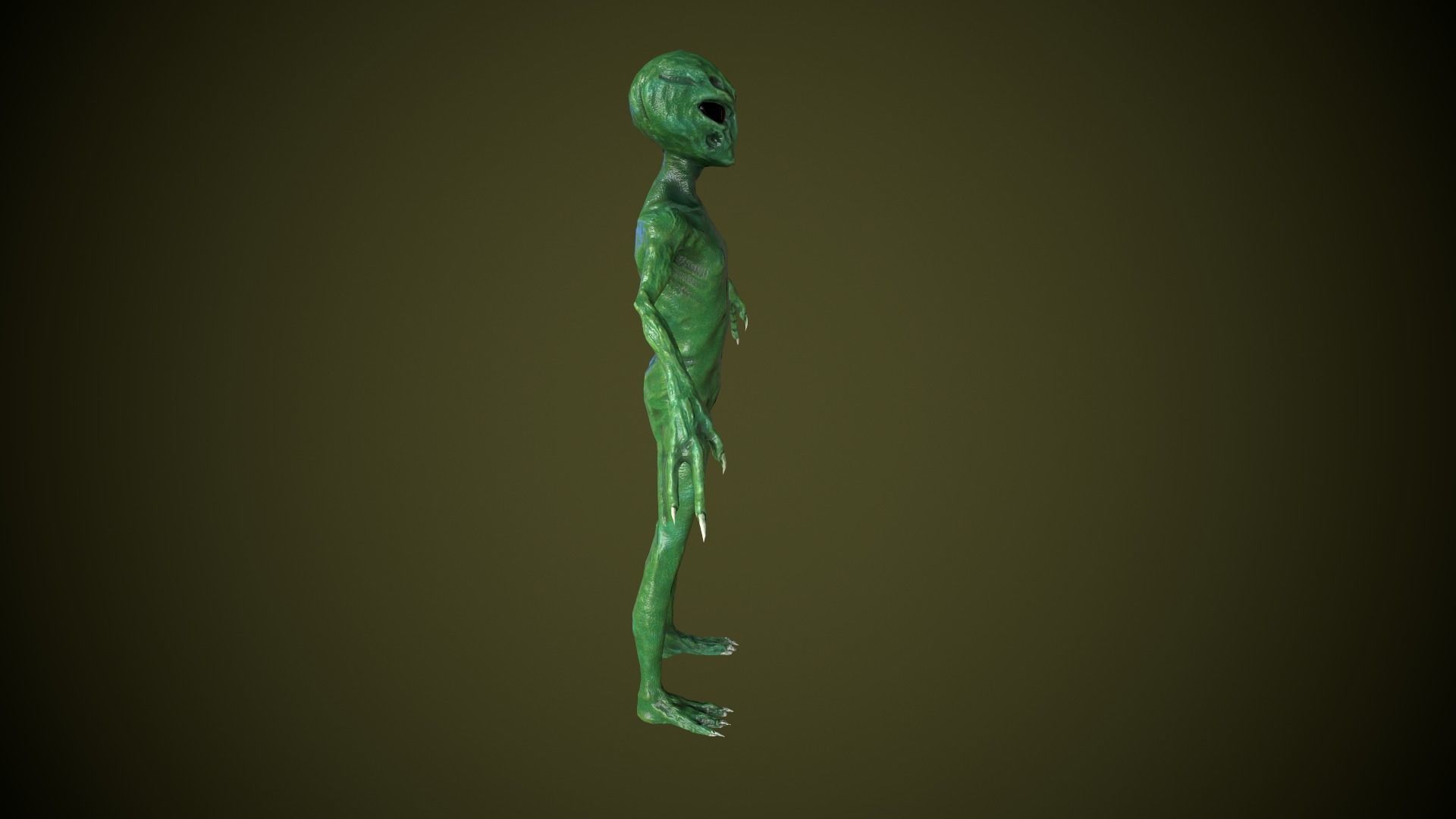 3D model Alien low-poly 3D model VR / AR / low-poly | CGTrader