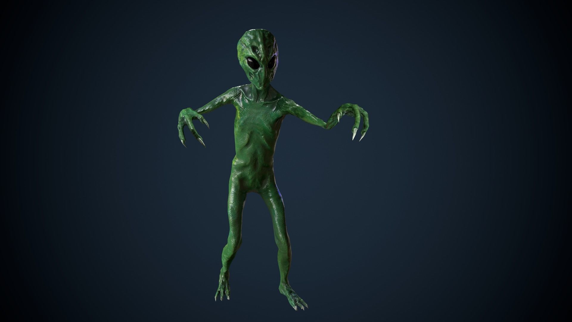 3D model Alien low-poly 3D model VR / AR / low-poly | CGTrader