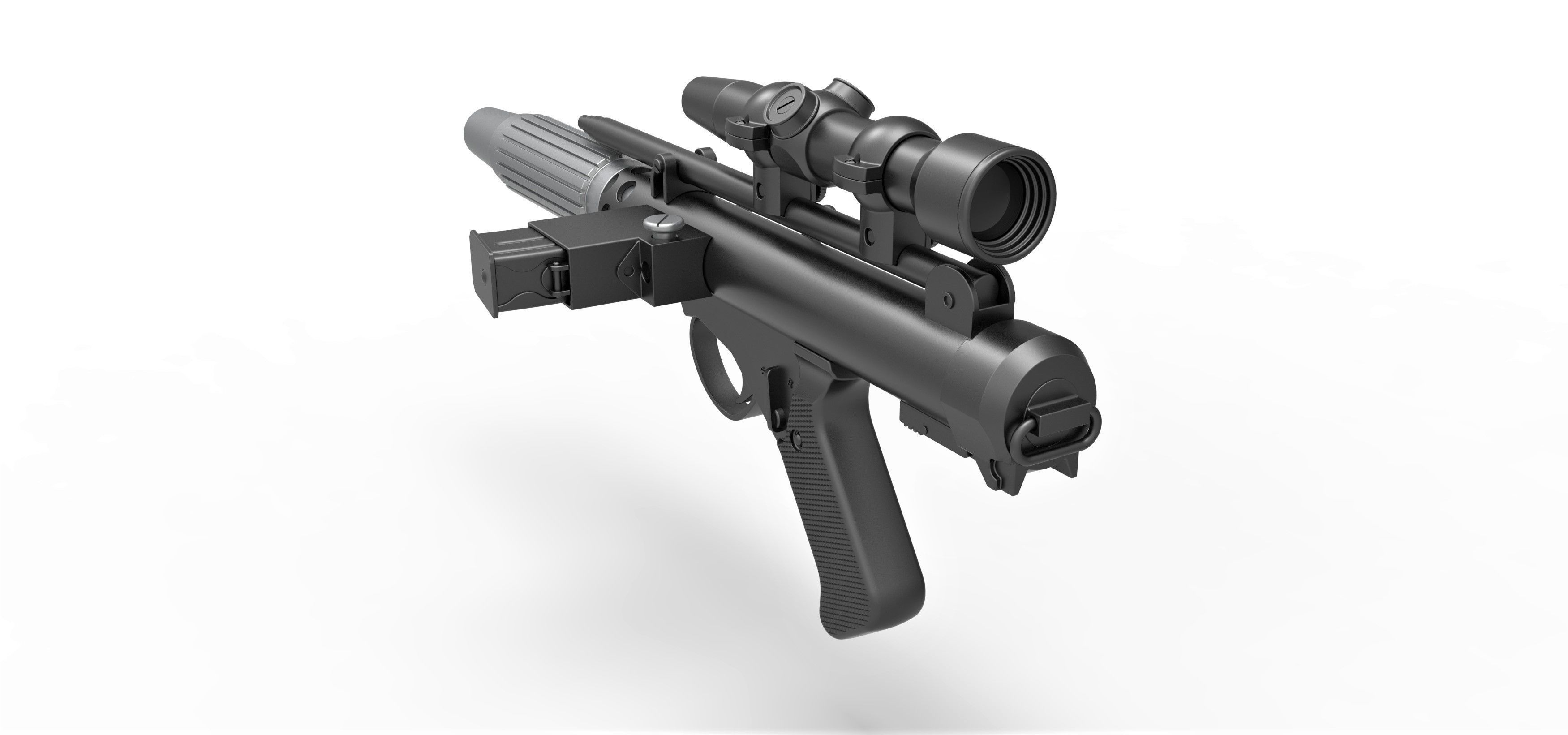 Rebel Fleet Trooper Blaster pistol DH-17 from Star Wars ROTJ 3D model ...