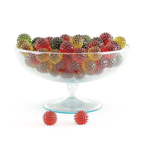 Colored Candy Corona in a glass vase 3D model | CGTrader