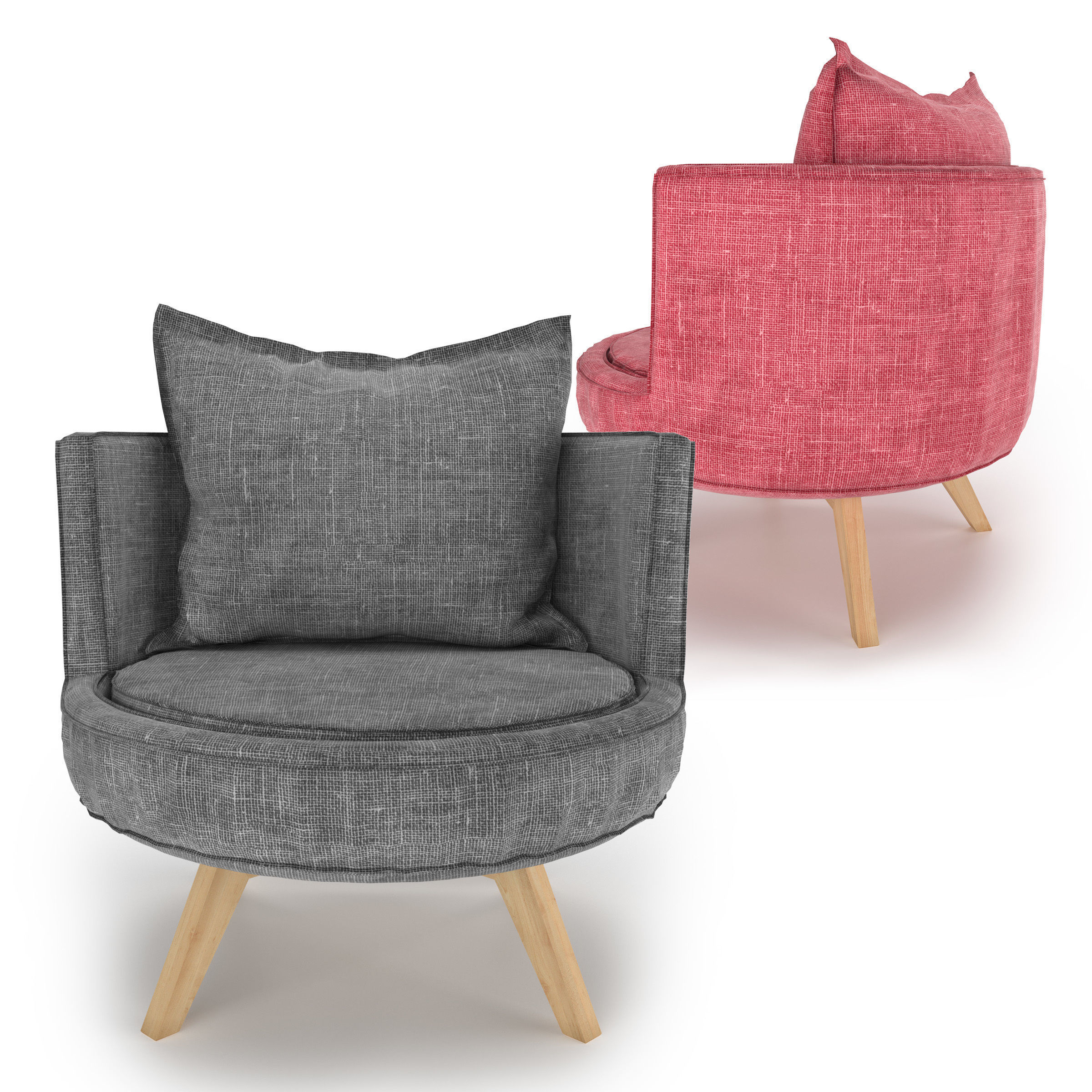 Round Chair free 3D model | CGTrader