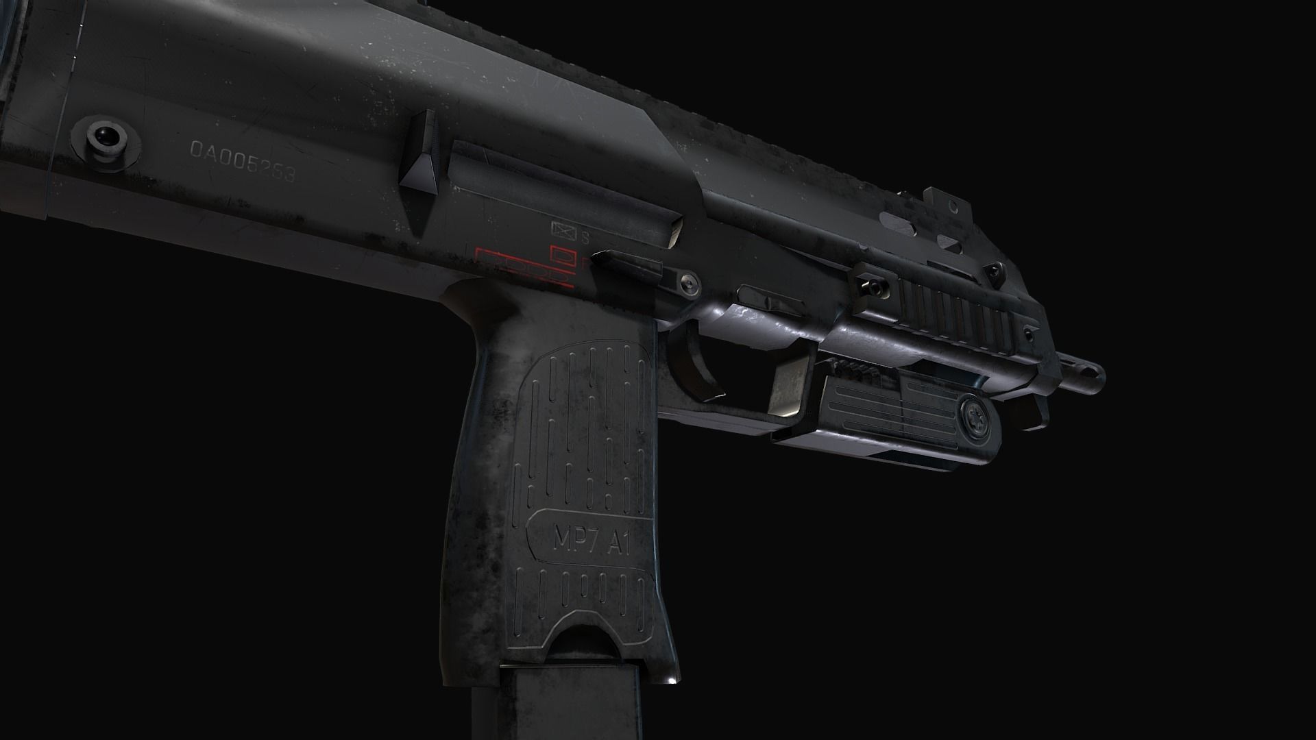 3D model SMT MP7 VR / AR / low-poly | CGTrader