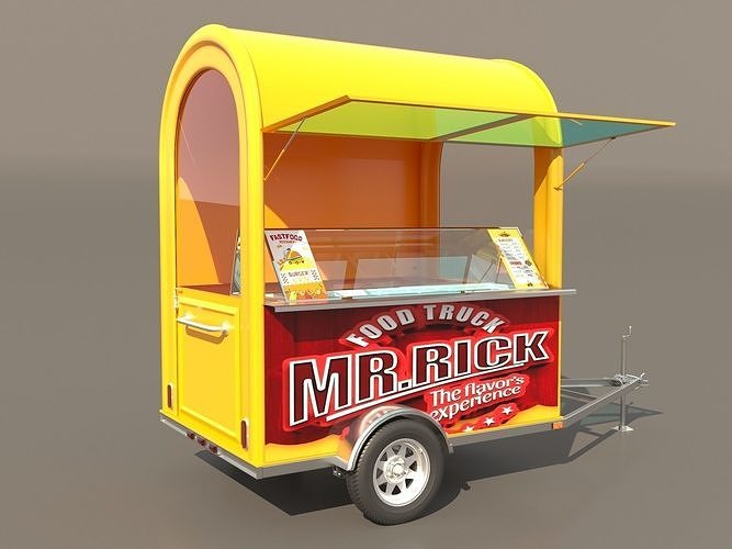 Fast food cart 3D model | CGTrader