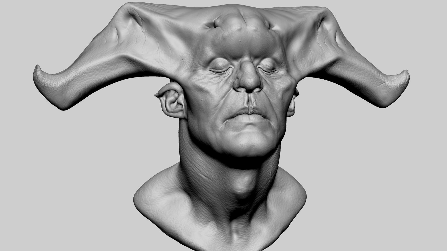 Fantasy Creature Head v6 3D model | CGTrader