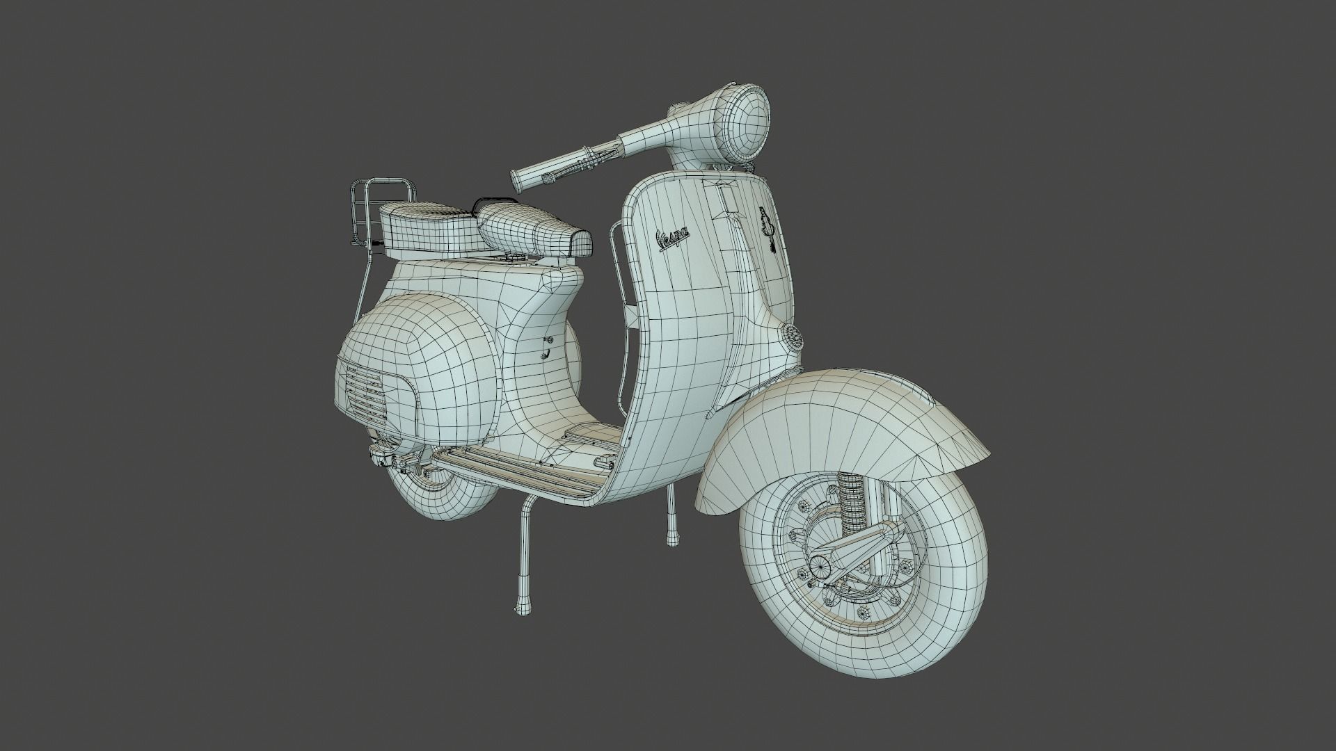 3D model Vespa Vintage Scooter VR / AR / low-poly | CGTrader