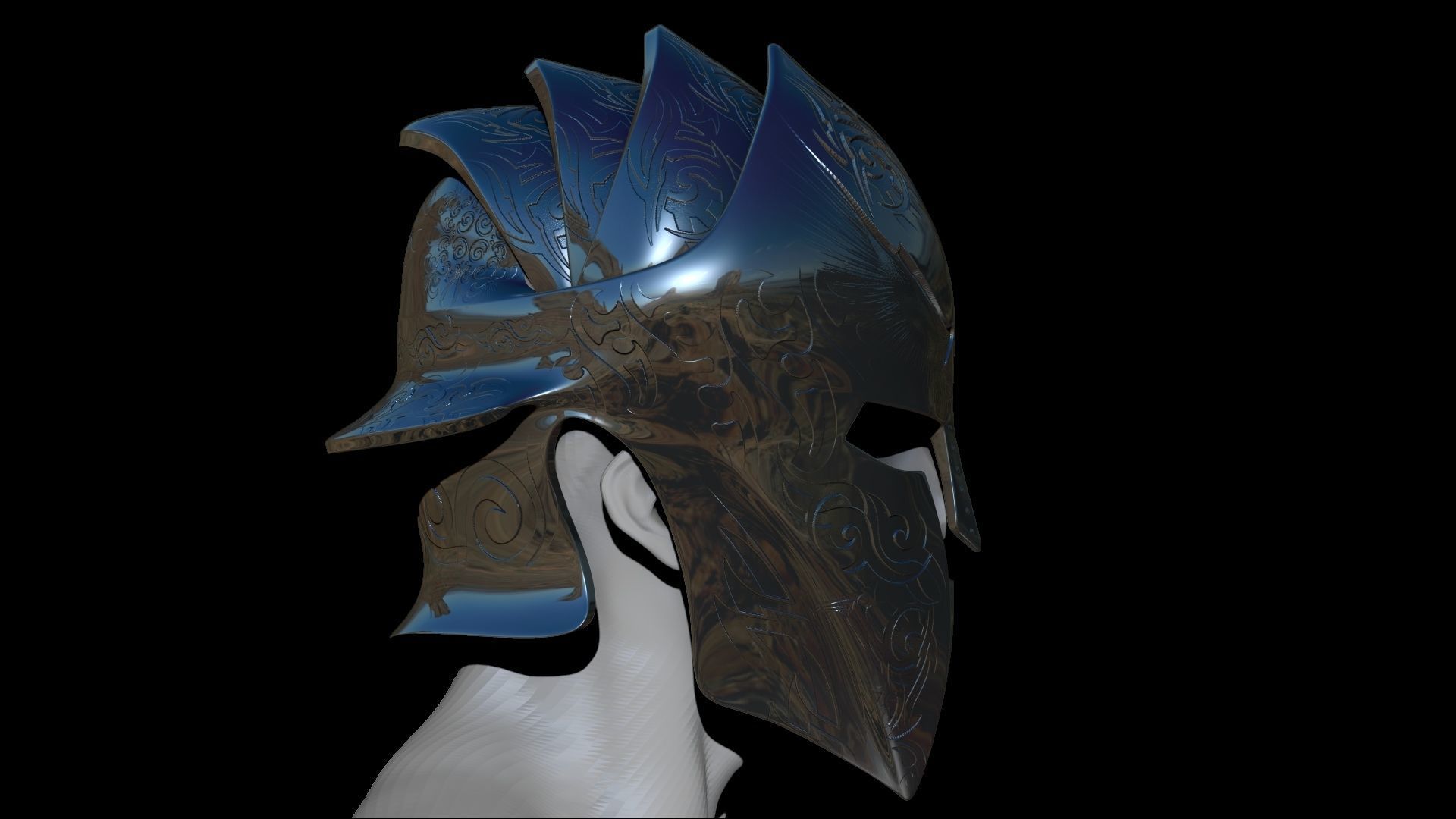 Elite Guardian Helmet Sculpt 3D model | CGTrader