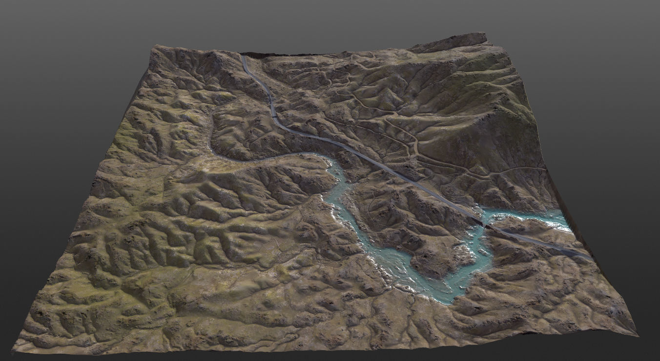 Valley 8K Terrain PBR Texture | CGTrader
