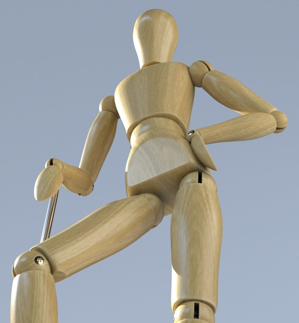 3D model Sketch Mannequin VR / AR / low-poly | CGTrader