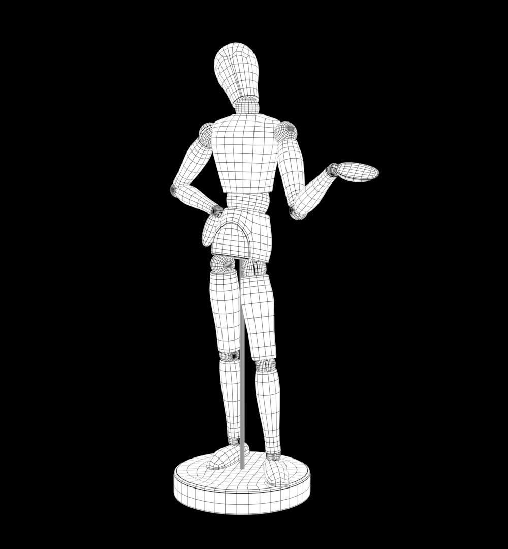 3D model Sketch Mannequin VR / AR / low-poly | CGTrader