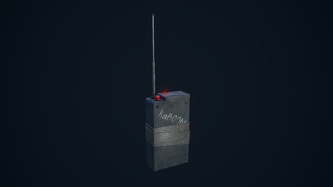 3D model Detonator radio VR / AR / low-poly | CGTrader