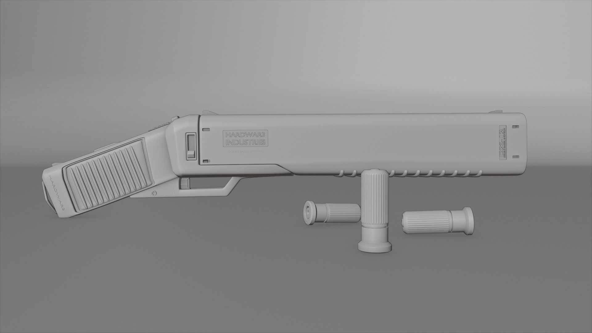 Shotgun DX-12 3D model | CGTrader