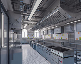 Commercial kitchen 3D Models | CGTrader