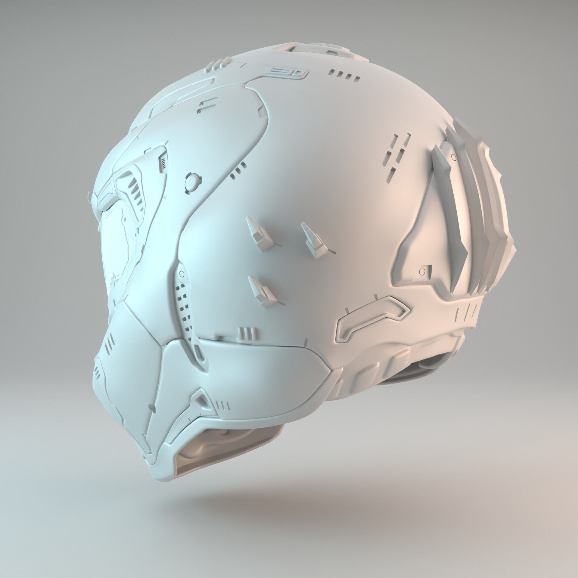 Doom Eternal Slayer Helmet 3D model 3D printable | CGTrader