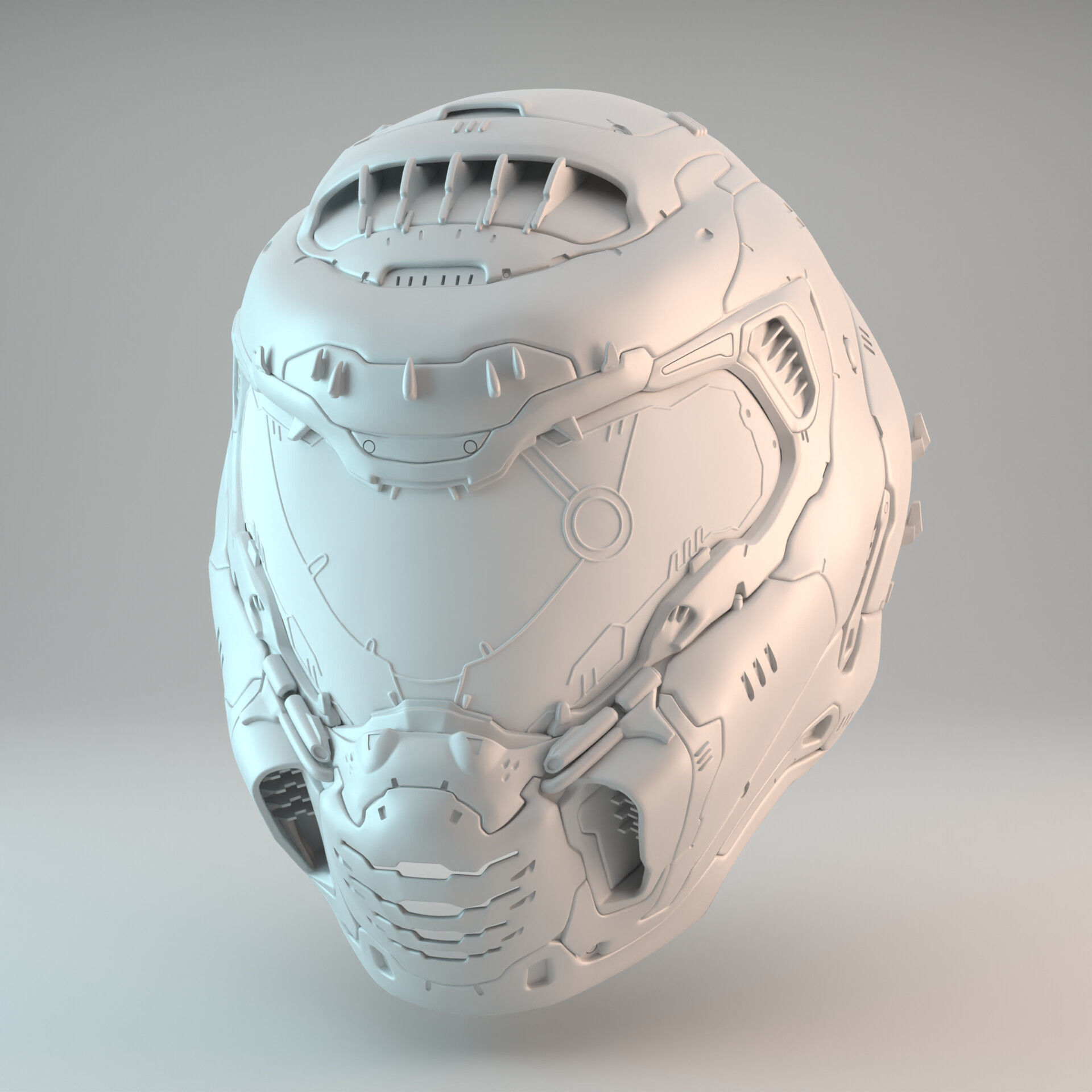 Doom Eternal Slayer Helmet 3D model 3D printable | CGTrader