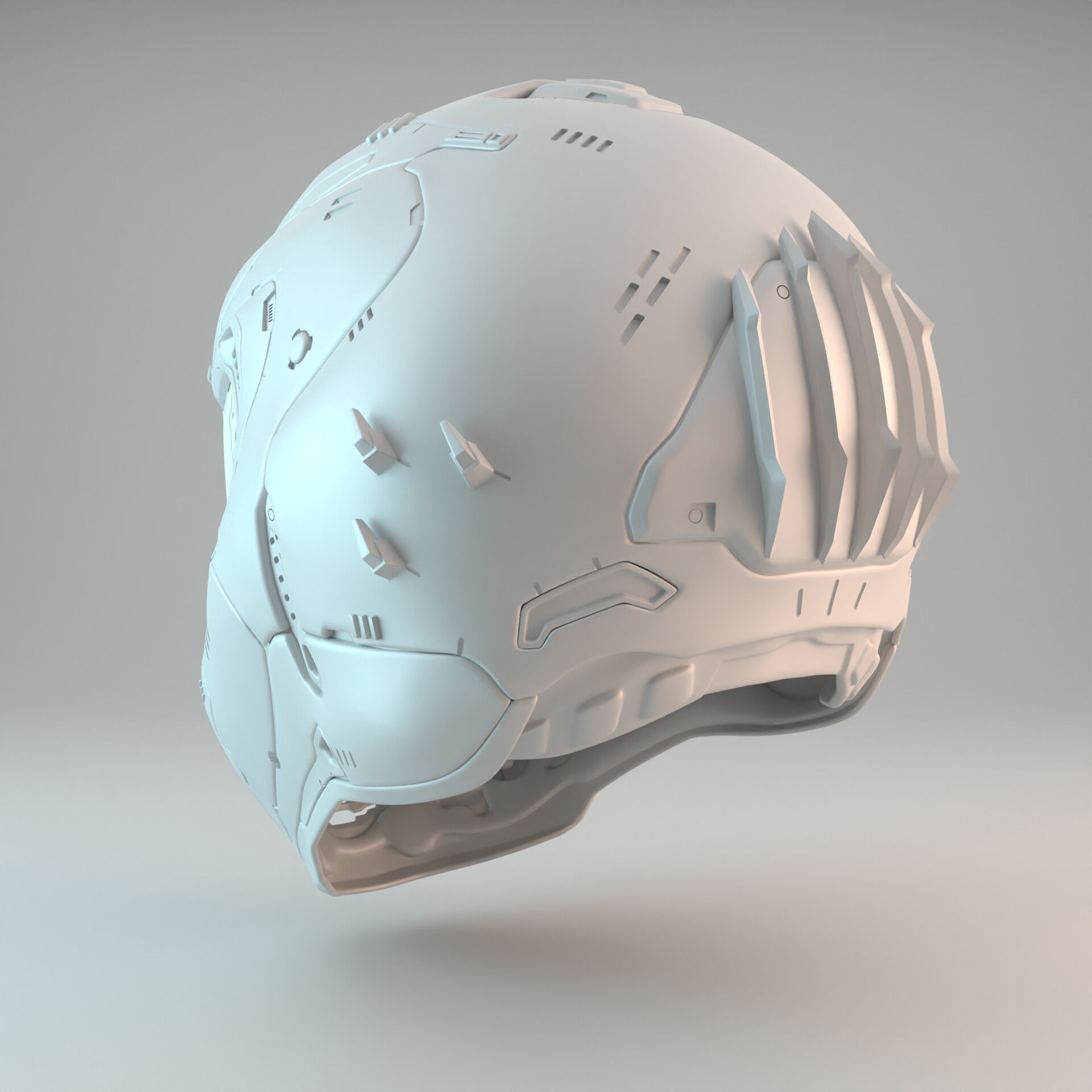 Doom Eternal Slayer Helmet 3D model 3D printable | CGTrader