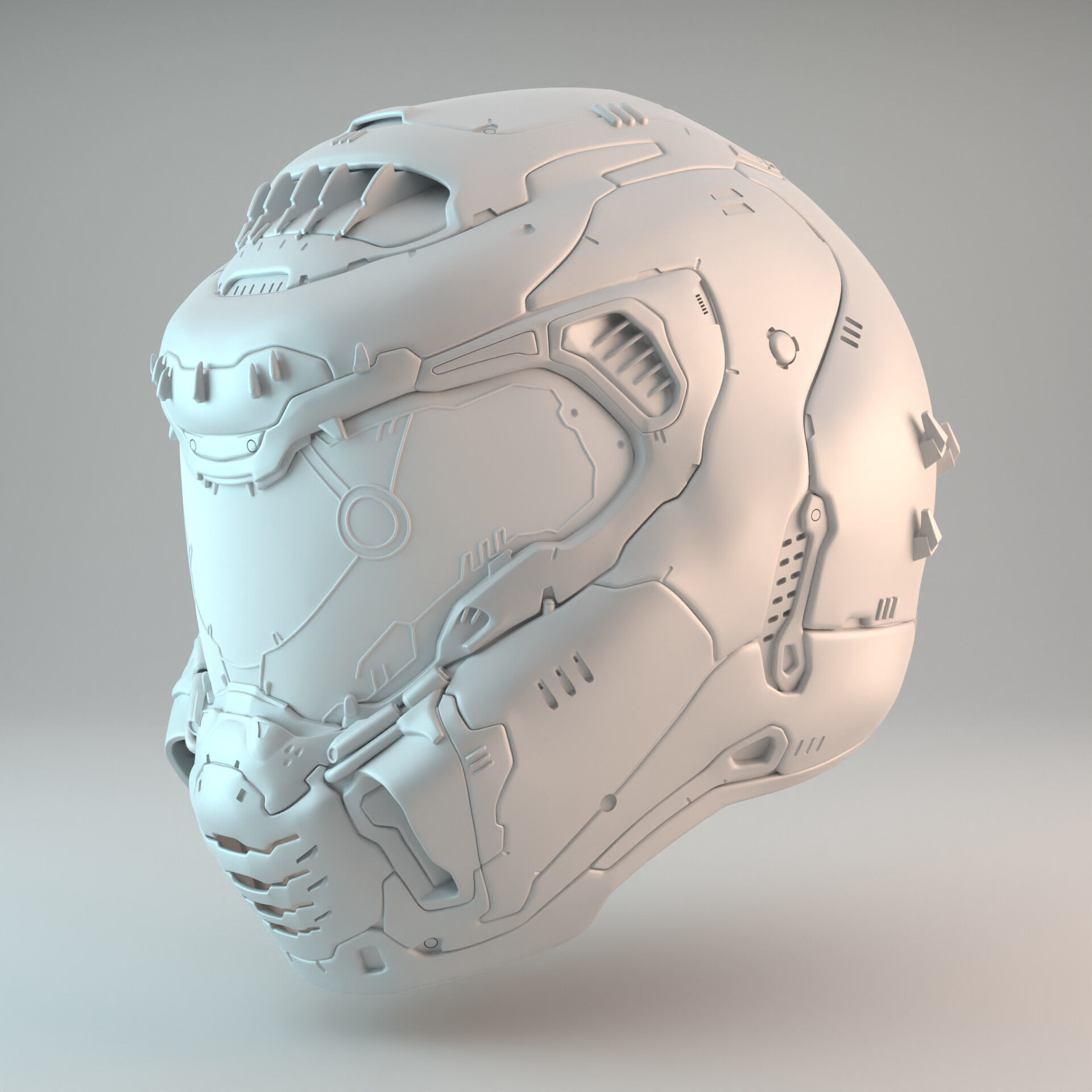 Doom Eternal Slayer Helmet 3D model 3D printable | CGTrader
