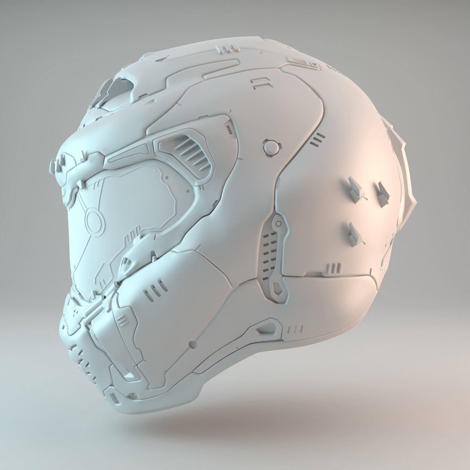 Doom Eternal Slayer Helmet 3D model 3D printable | CGTrader
