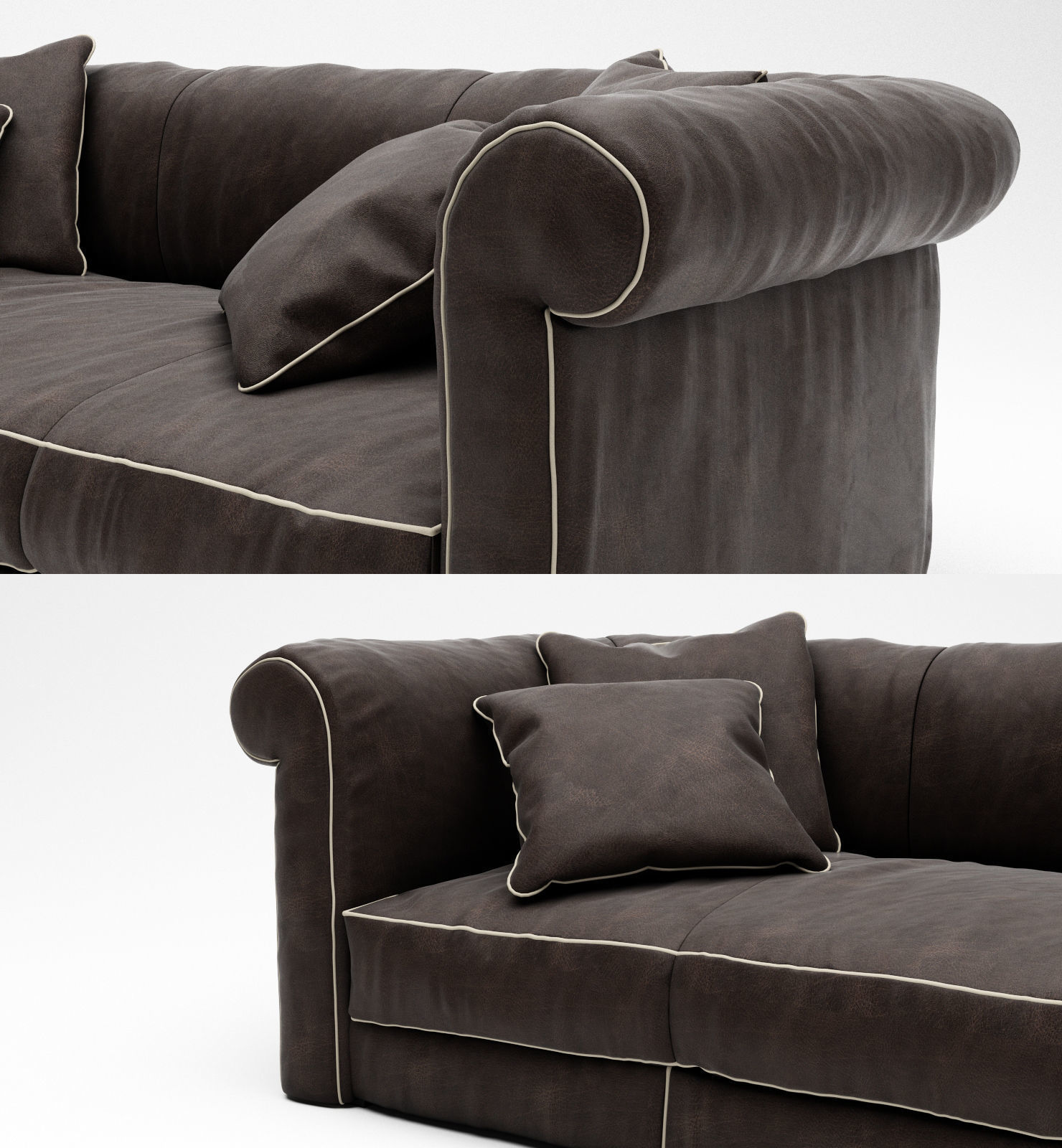Baxter Alfred Soft Sofa 3D model | CGTrader