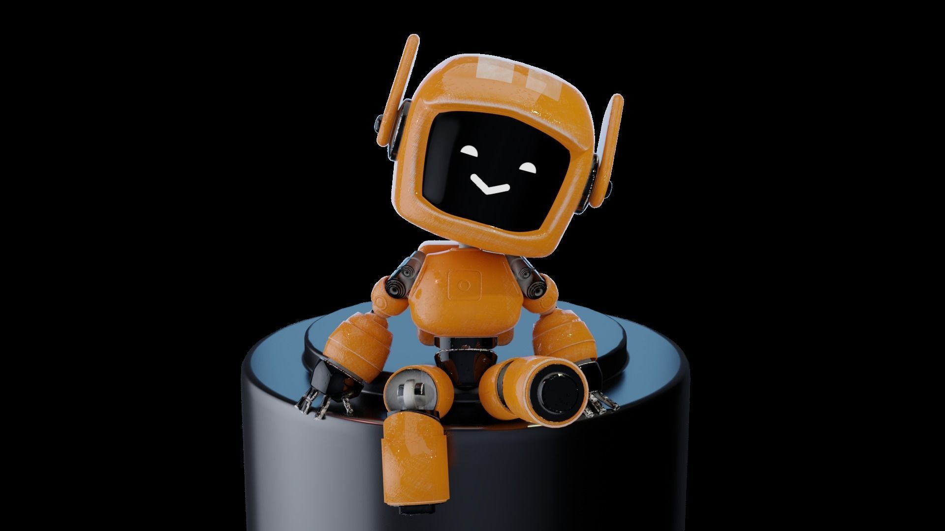 ORANGE ROBOT from LOVE DEATH AND ROBOTS free 3D model rigged | CGTrader