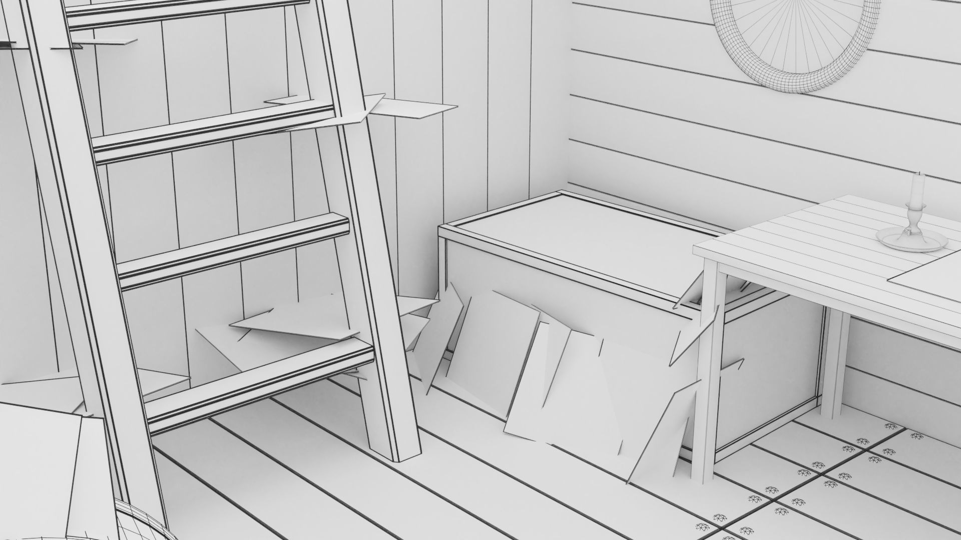 Old Ship Interior 3D model | CGTrader