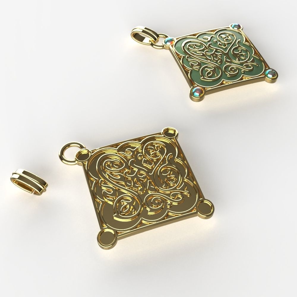 Triss Merigold Necklace 3D model 3D printable | CGTrader