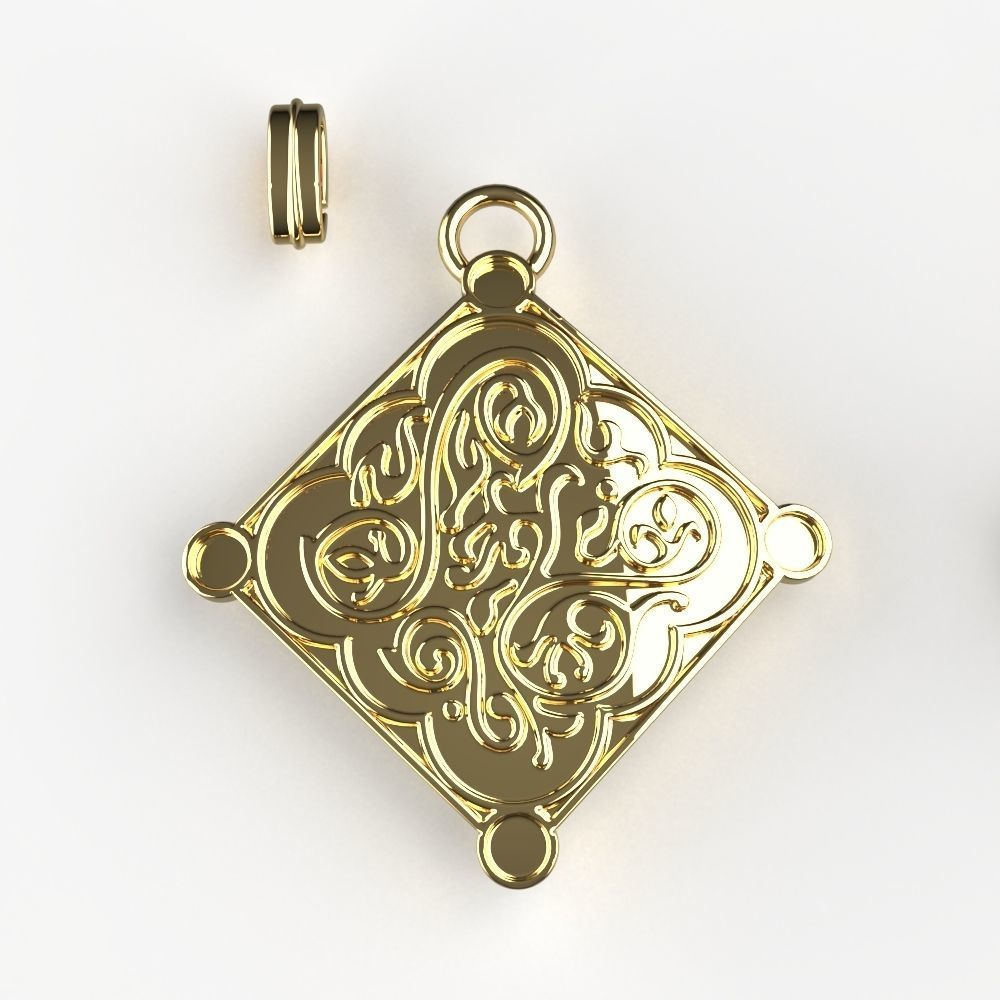Triss Merigold Necklace 3D model 3D printable | CGTrader