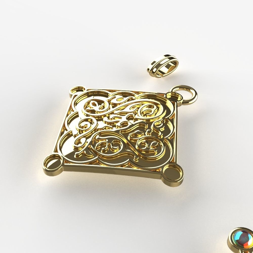 Triss Merigold Necklace 3D model 3D printable | CGTrader