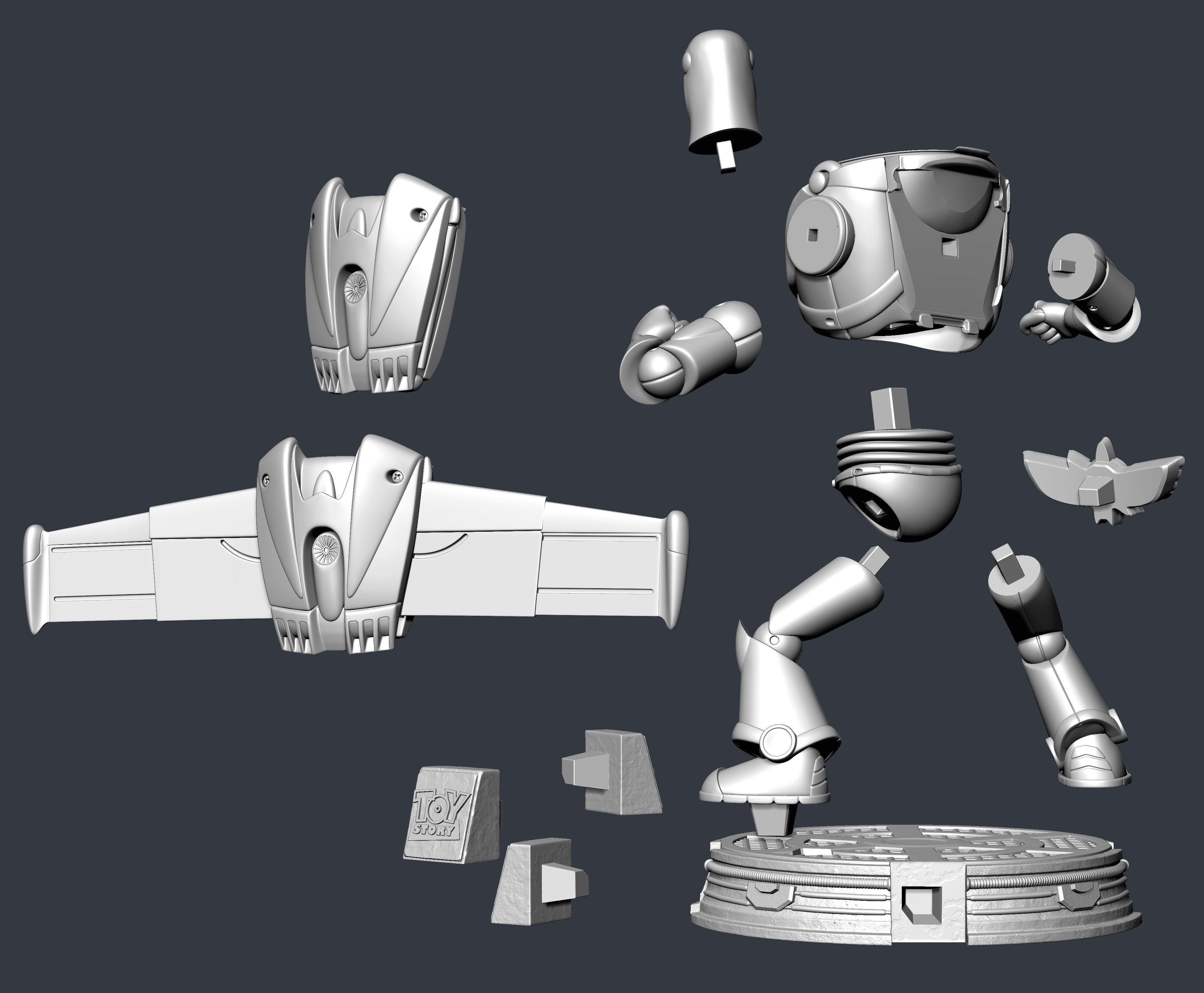 Buzz Lightyear 3D model 3D printable | CGTrader