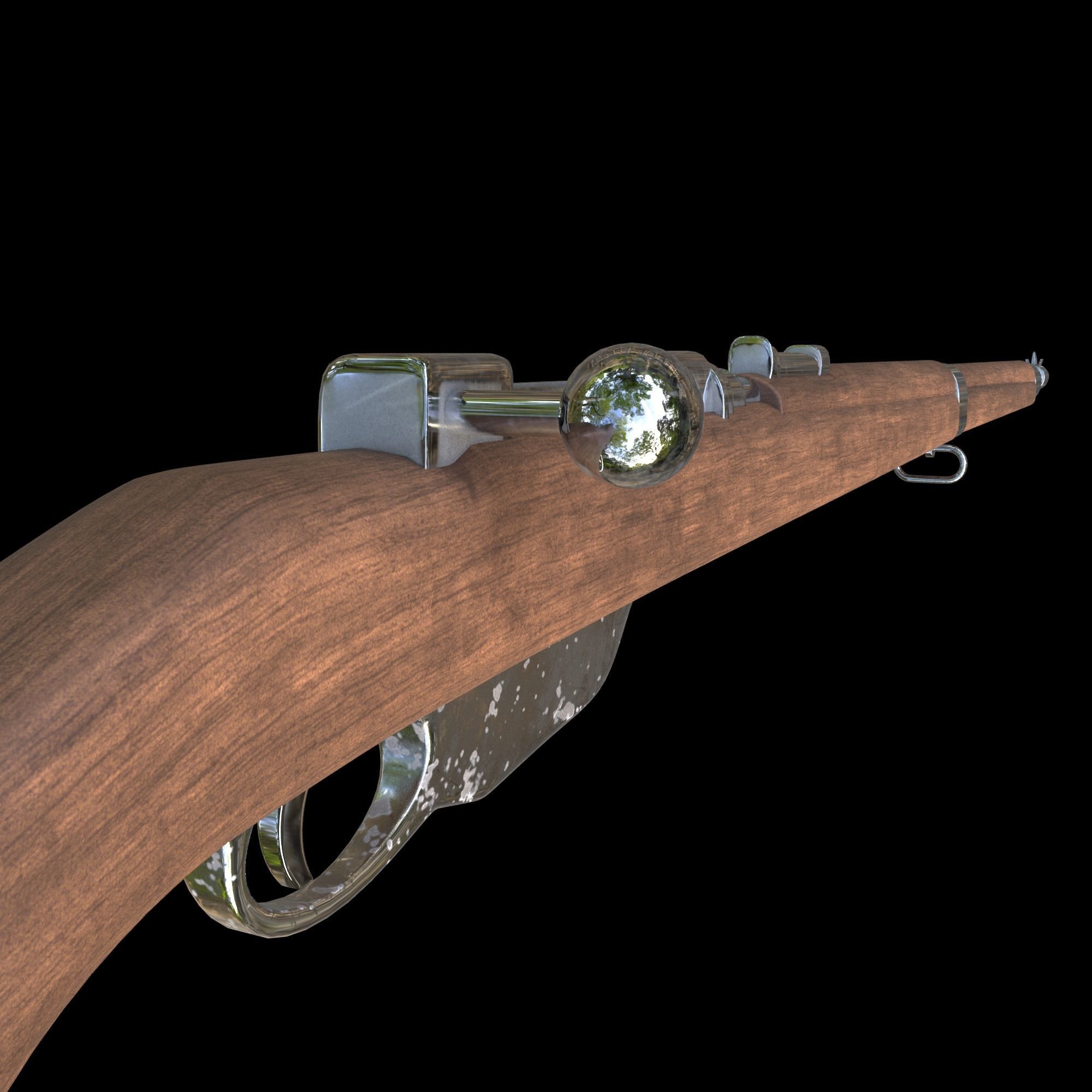 3D model HISTORIC MANNLICHER M1985 GUN VR / AR / low-poly | CGTrader