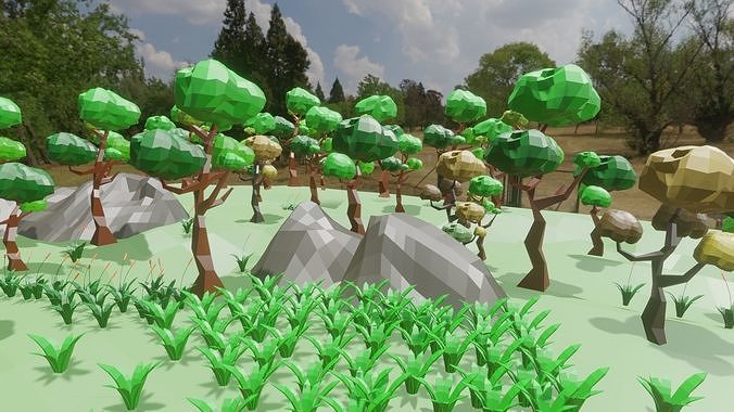 3D model The little Forest VR / AR / low-poly | CGTrader