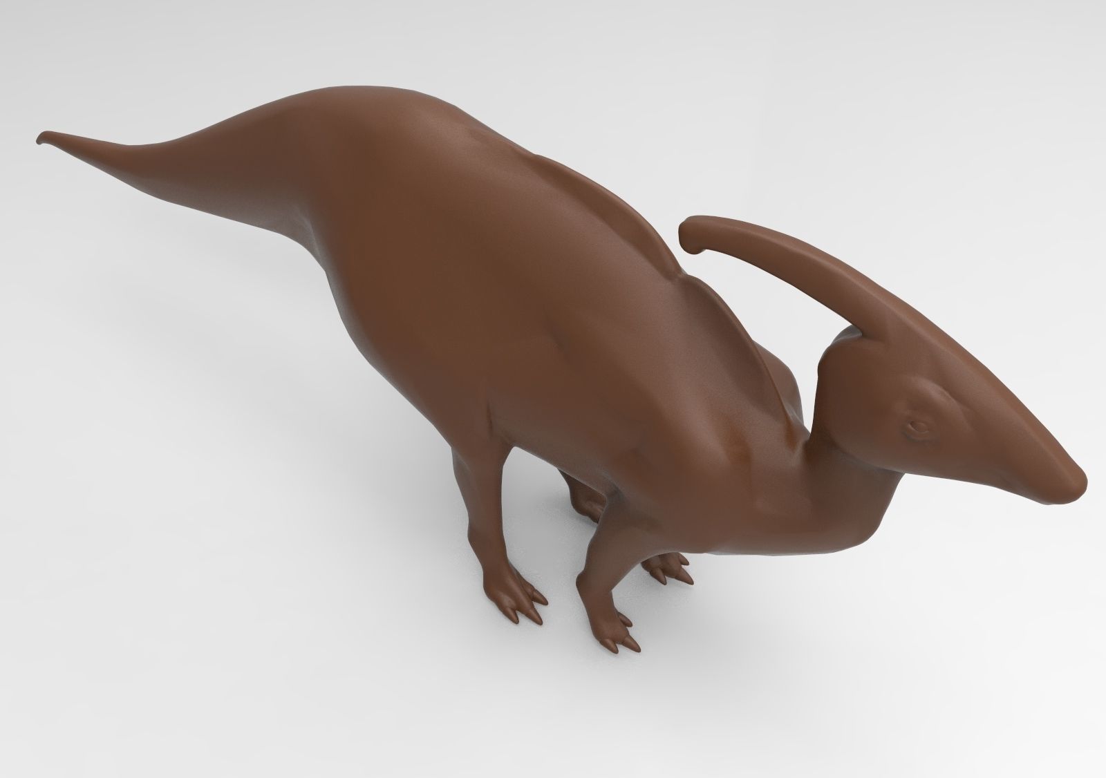 Parasaurolophus 3D model 3D printable | CGTrader