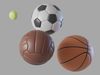3D model Balls pack VR / AR / low-poly | CGTrader