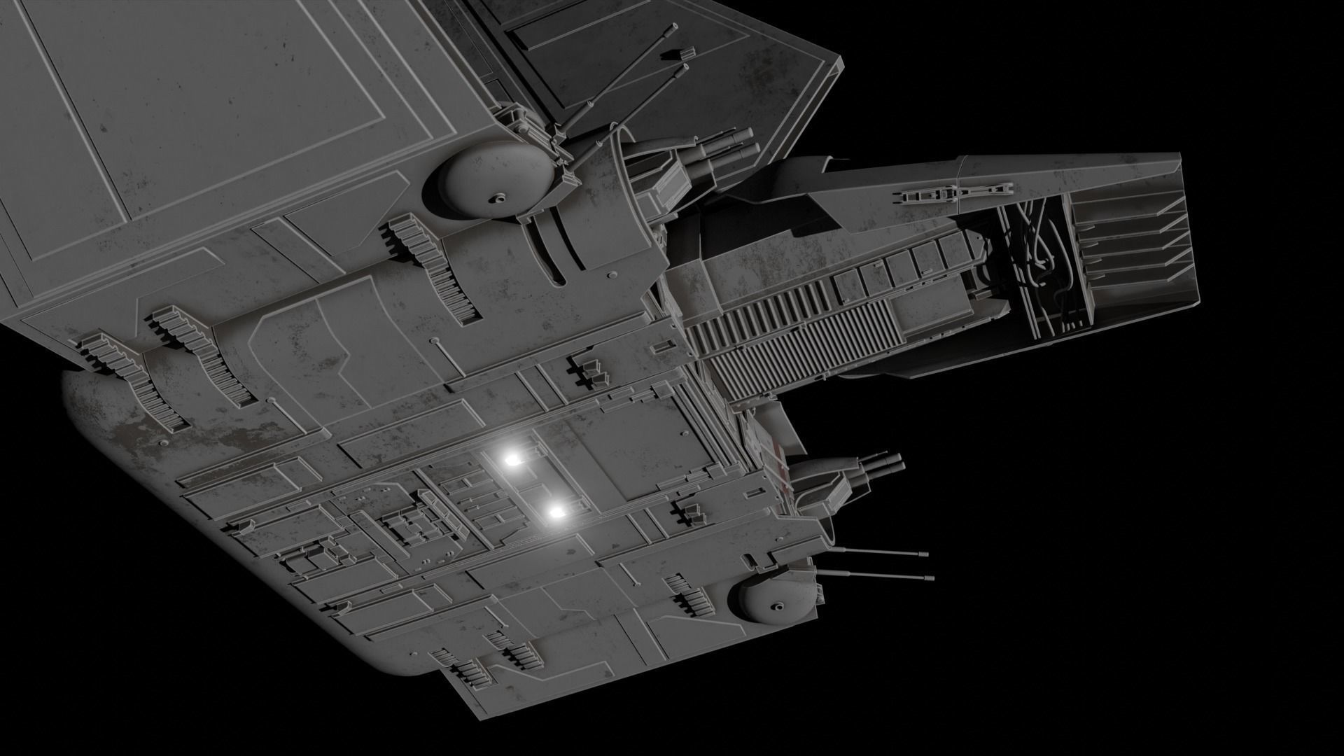Lambda Shuttle 3D model animated rigged | CGTrader